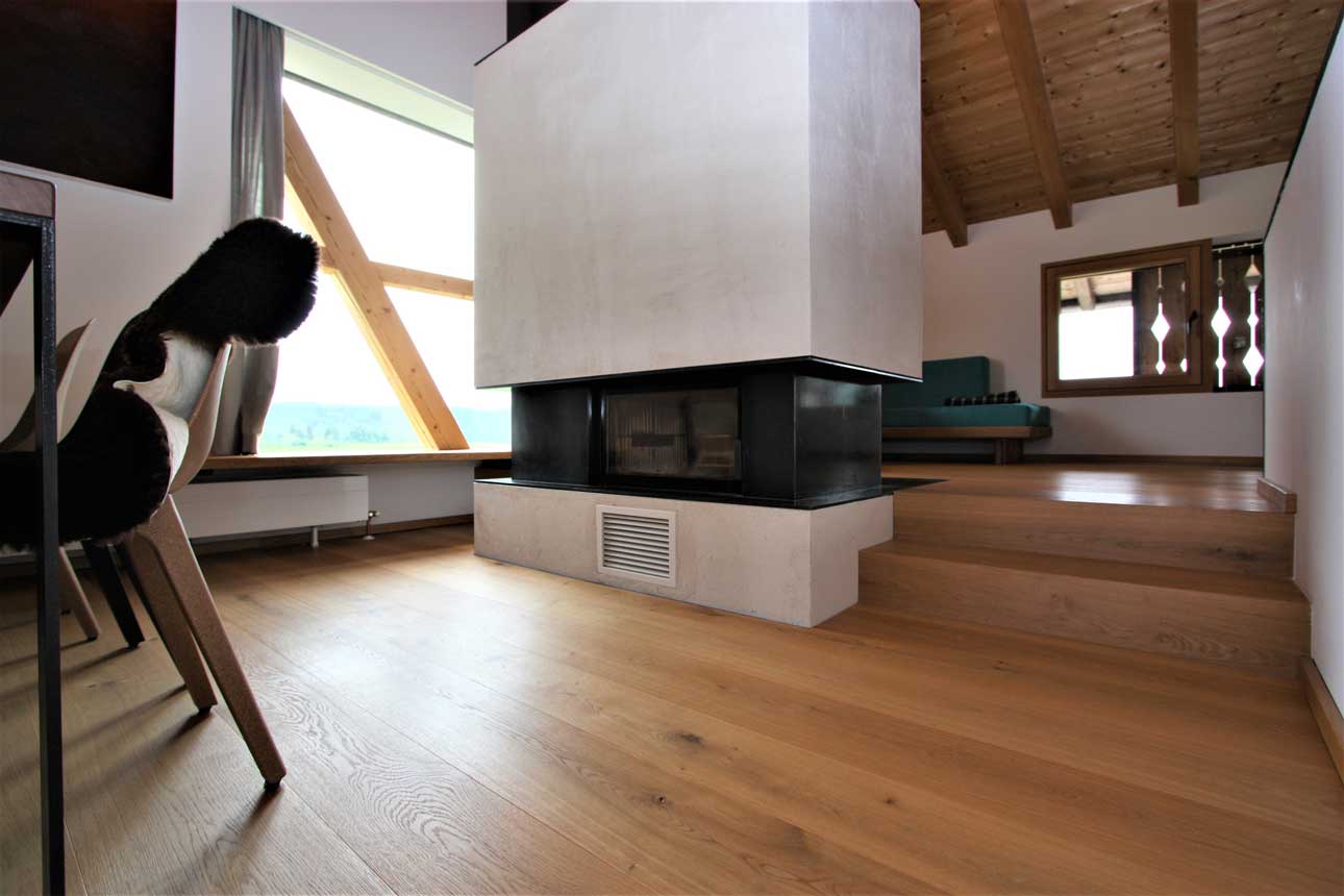 Ausbau der Tenne eines Hofgebäudes in den Isarauen - Holzbodenmanufaktur